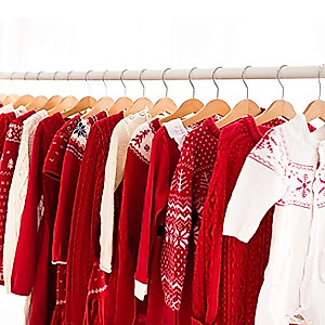 HOUSE DAY Wooden Baby Hangers for Closet 20 Pack, Kids Wooden Hangers Baby Clothes Hangers, 360° Swivel Hook Heavy Duty Toddler Hangers Baby Coat Hangers for Suits, Pants and Jackets, Natural