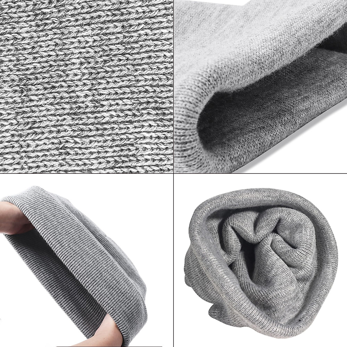 Gelante Men Women Warm Knit Cuffed Plain Beanie Hat Skull Cap. 2040A-1PC-Copper