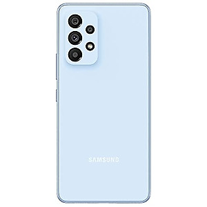Samsung Galaxy A53 5G (128GB, 6GB) 6.5" 120Hz Full HD+, IP67 Water Resistant, Dual SIM GSM 4G Volte Unlocked (for US + Global) International Model A536E/DS (25W Charging Cube Bundle, Awesome Blue)