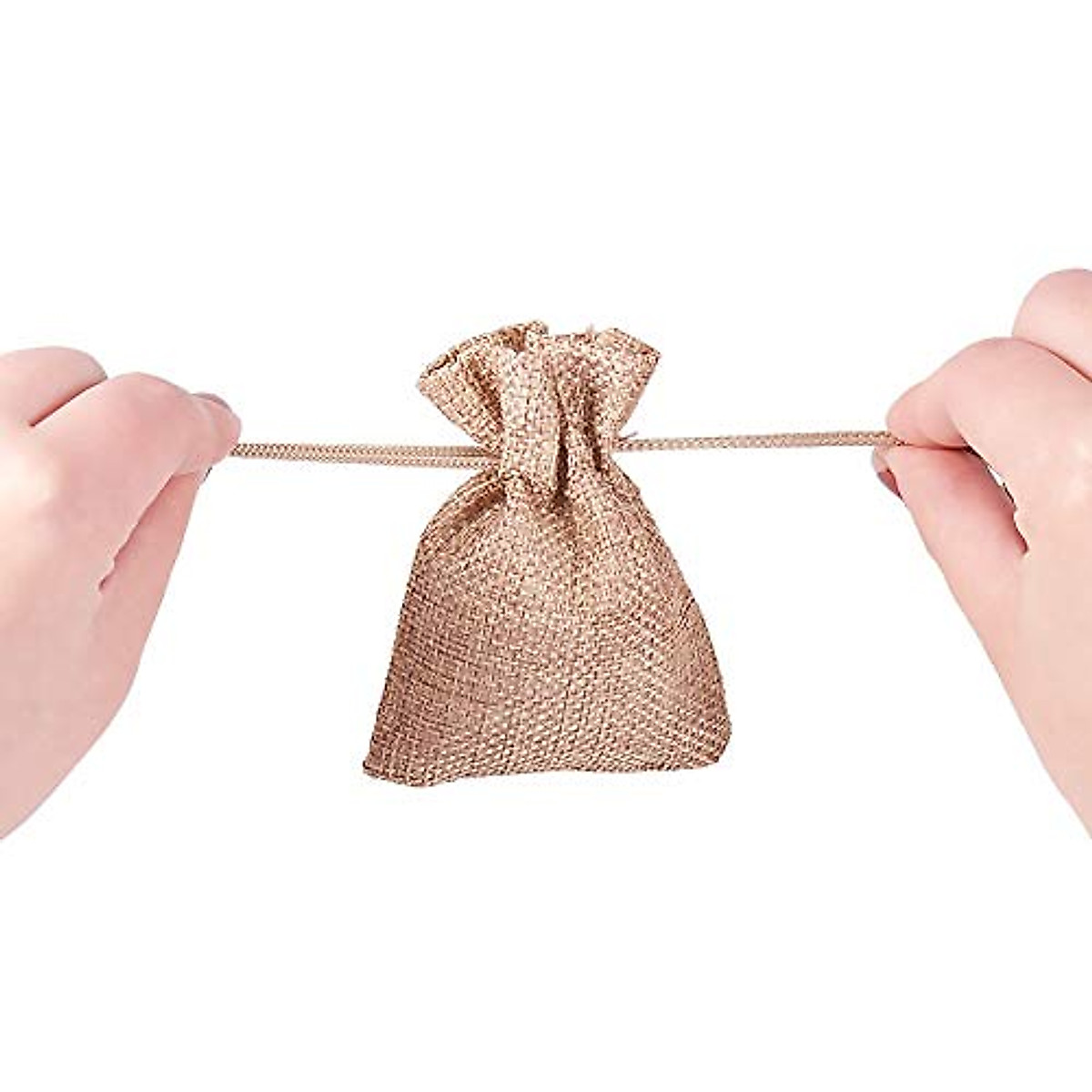 PH PandaHall 15 Color Burlap Packing Pouches Drawstring Bags 2.7x3.5'' Advent Calendar Bags Xmas Gift Bag Packing Storage Linen Jewelry Pouches for Wedding Party Shower Birthday Christmas Jewelry