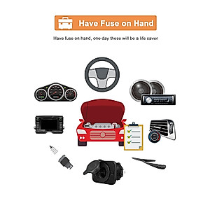250 Pcs Mini Blade Fuse Assortment - Car Automotive Truck Auto ATM Fuse Kit (2A 3A 5A 7.5A 10A 15A 20A 25A 30A 35A)
