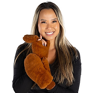 Funky Junque Convertible Mittens: Coffee