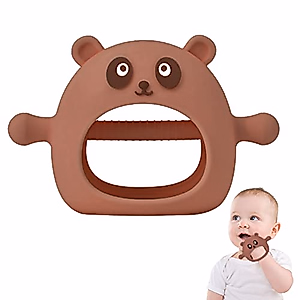 Teething Toys for Babies 0-6 Months Silicone Hands Teethers Mitten Never Drop for Infant Chew Toys Relief Soothe Gums for Sucking Needs 6-12 Months
