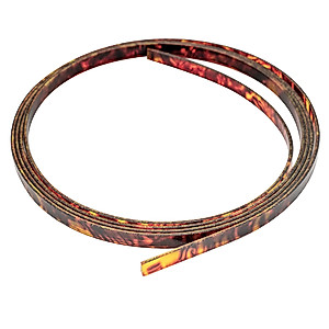 Musiclily Plastic Guitar Binding Purfling Strip 1650 x 6 x 1.5 mm, Tortoise Shell
