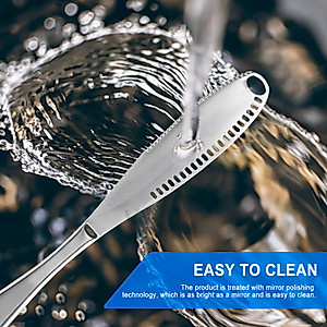 CONPCONP Butter Spreader, Stainless Steel Butter Spreader, 3 in 1 Kitchen Knife Gadgets Curler Slicer Spreader with Serrated Edge for Cutting and Spreading Butter Cheese Jam