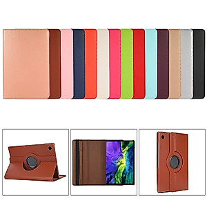 kuaijiexiaopu Covers for Samsung Galaxy Tab A8 2021 10.5 SM-X200 SM-X205, PU Leather Rotation Case Tablet Cover for Samsung Tab A8 10.5 (Color : C8)