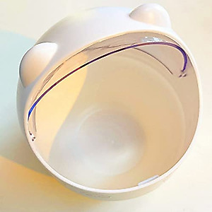 Desktop with Lid Trash Can Mini Kawaii Cute Bear Trash Bin Storage Box Girl Pen Holder Storage Bucket（Stickers Need to be Pasted by Yourself）