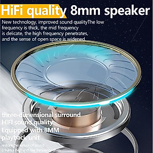 BD&M Wireless Earbuds, Bluetooth Headphones, TWS Earphones in-Ear Ear Buds Built in Mic Headset Premium Sound with Deep Bass for Workout, Gaming Sports, Work, Running, Gym