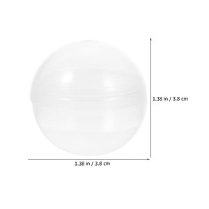 Vending+Machines 50pcs Gumball Vending Machine Capsules Small Round Capsules Bulk Clear Capsules Balls for Gumball Machines Vending Machine 38mm Bulk Candy