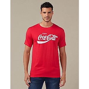 Coca-Cola Men's Eighties Coke Short Sleeve T-Shirt, Red, X-Large