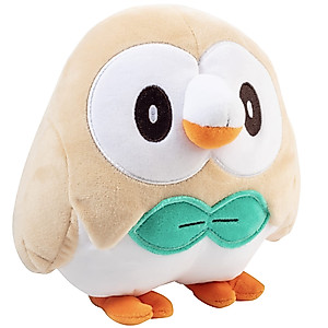 Pokemon Legends: Arceus 8" Rowlet Plush - Officially Licensed - Authentic Soft Stuffed Animal Toy Figure - Valentine's Day & Easter Basket Stuffer Gift for Kids, Boys, Girls - 2+