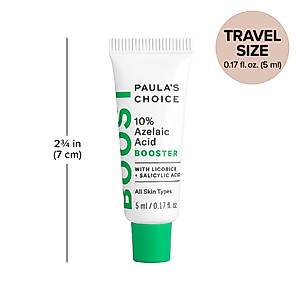 Paula’s Choice BOOST 10% Azelaic Acid Booster Cream Gel, Oil-Free Serum Fades Discoloration & Post-Blemish Marks, with Licorice Extract & Salicylic Acid, Fragrance-Free, 0.17 Fl. Oz.