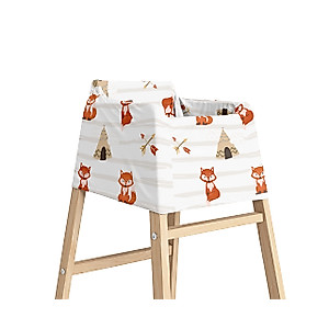Stretchy Multi Use Cover Car Seat Canopy Woodland Teepee Fox Nursing Cover Shopping Cart Baby Cover