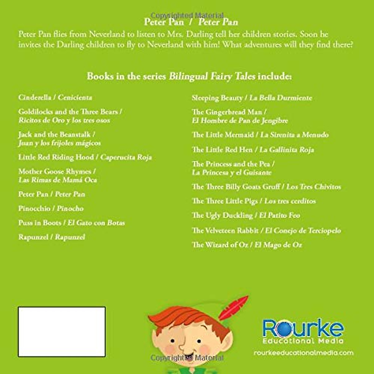 Rourke Educational Media Bilingual Fairy Tales Peter Pan Reader (English and Spanish Edition)