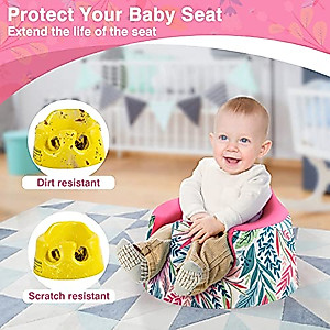 Zooawa Seat Cover Compatible with Bumbo Seat, Baby Seat Cover Children Chair Protector Washable Baby Booster Seat Accessory, Infant Comfortable Seat Cover Compatible with Bumbo Seat, Pink