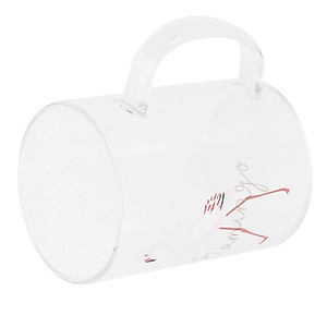 Yosoo Coffee Cup, 350ml Transparent High Borosilicate Glass Milk Cup Coffee Mug Tea Drink Glass Drinkware for Home Shop Supplies