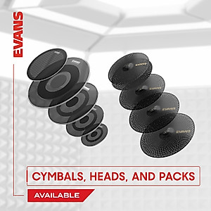 Evans Drum Heads - dB One Cymbal Pack (14 inch, 16 inch, 18 inch, 20 inch) - Low Volume Cymbal Pack - Reduces Volume While Playing Naturally