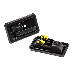 Gledewen Interior Door Handles (Pair), Compatible with Jeep Wrangler 1987-1996 YJ, 1997-2006 TJ, Inside Front Left Driver & Right Passenger Side | Replaces# 79540, 79541 Inner Handle Set