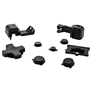 Black Plastic Full Button Set for GBA SP A B Select Start Power On Off L R Buttons D Pad