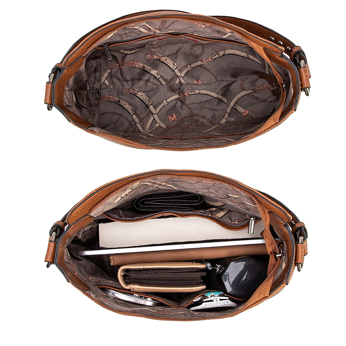 Montana West Hobo Bag for Women Designer Purses and Handbags Shoulder Bags with Guitar Strap,MWC-128ABR