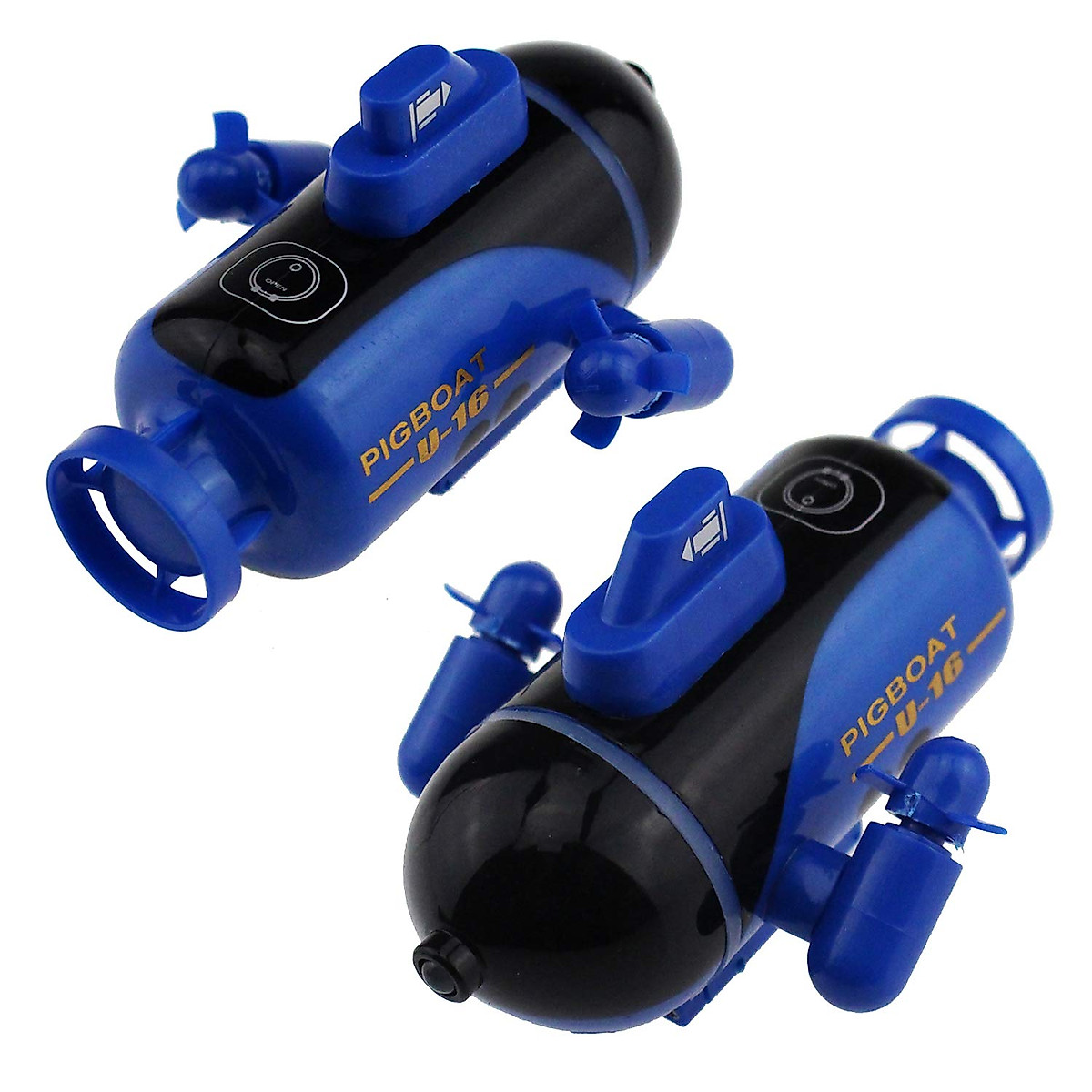 Tipmant Mini Remote Control Submarines Toys RC Boat Waterproof Diving Water Kids Gift (Blue)