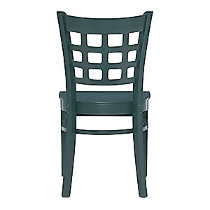 Linon Portis Dark Green Modern Dining Side Chair Set of 2