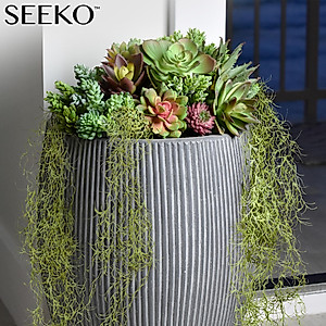 SEEKO Succulents Variety Pack of Spanish Moss (6pck, 33" & 20''Long) - Fake Moss for Crafts
