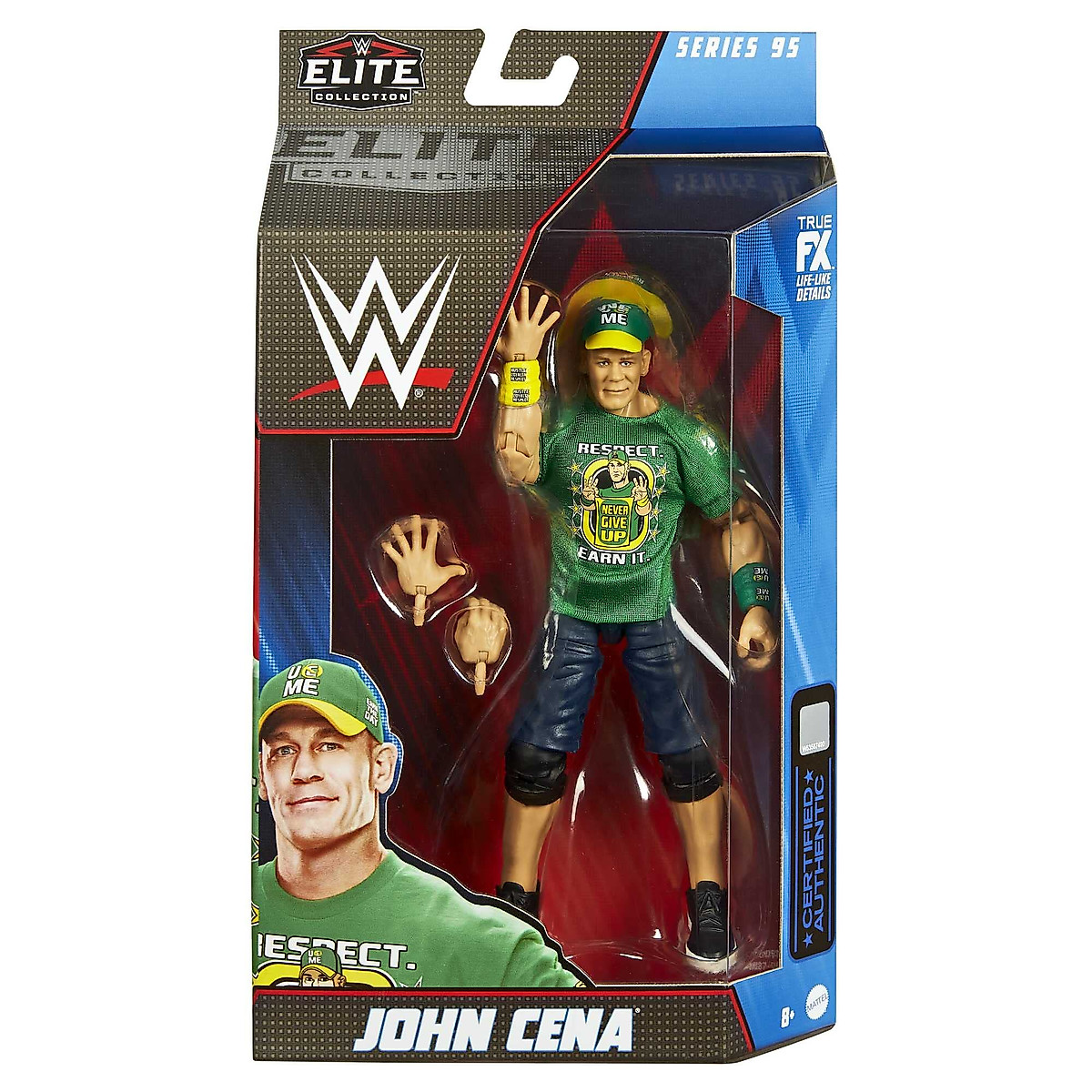 Mattel WWE John Cena Elite Collection Action Figure, 6-inch Posable Collectible Gift for WWE Fans Ages 8 Years Old & Up