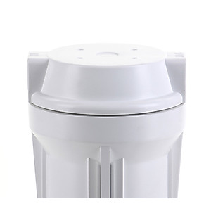 Hydronix HF2-10WHWH14, 10" White Housing with White Flat Cap For RO & Filtration Systems, 1/4" Ports