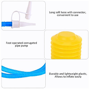 Plastic Bellows Foot Pump, Foot Pump - Sports Inflatable Pump for Inflatables, Yoga, Bed, Mattress, Inflatable Boat, Exercise Ball, Balloon, Balls, Swimming Ring & Toys