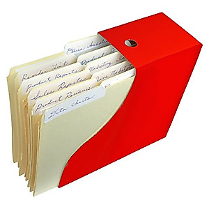 Evelots Magazine File Holder Organizer Box (6, 12, or 24 Pack) Storage for Desk and Shelves Multiple Color Options - Includes Labels for Organization