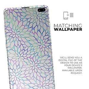 DesignSkinz Iridescent Dahlia v2 Protective Vinyl Decal Wrap Skin Cover Compatible with The Samsung Galaxy S20 (Screen Trim & Back Glass Skin)