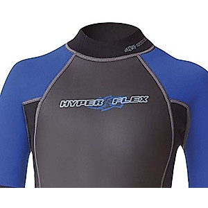 Hyperflex Wetsuits Junior's Access 2.5mm Spring Suit- Surfing, Windsurfing & Wakeboarding, Junior 10 , BLACK/ROYAL BLUE (XA620JB-44-10)