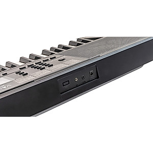 Vault KT-54 Keytone 54-Key Keyboard Black Bundle with Headphones, Keyboard Stickers, Austin Bazaar Instructional DVD and Polishing Cloth