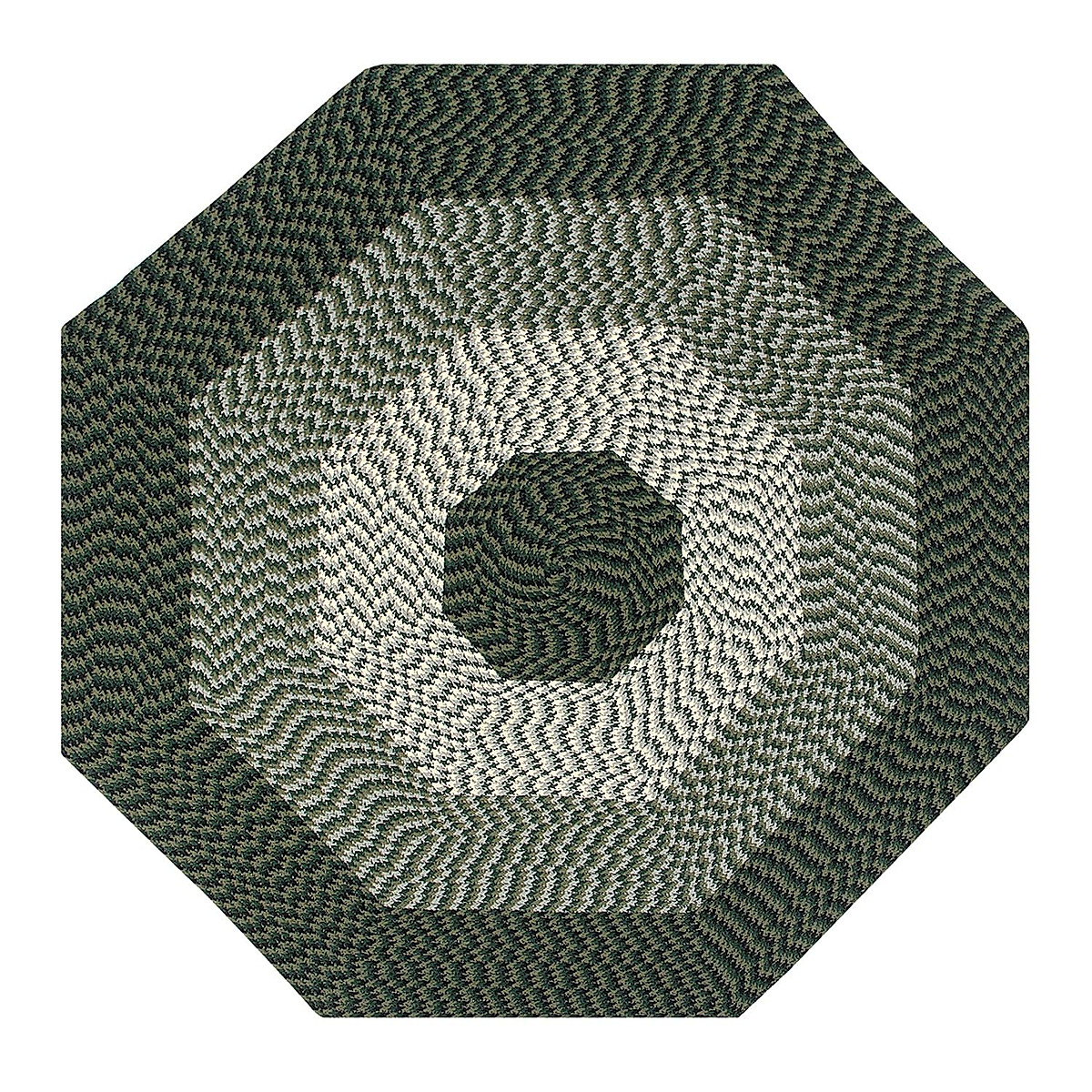 Better Trends Braided Rug, Alpine Braid Collection - Durable, Stain Resistant, Reversible Indoor Utility Rug, 100% Polypropylene Rug, Vibrant Color Rug, 20" x 30" Oval Rug, Navy Stripe Rug