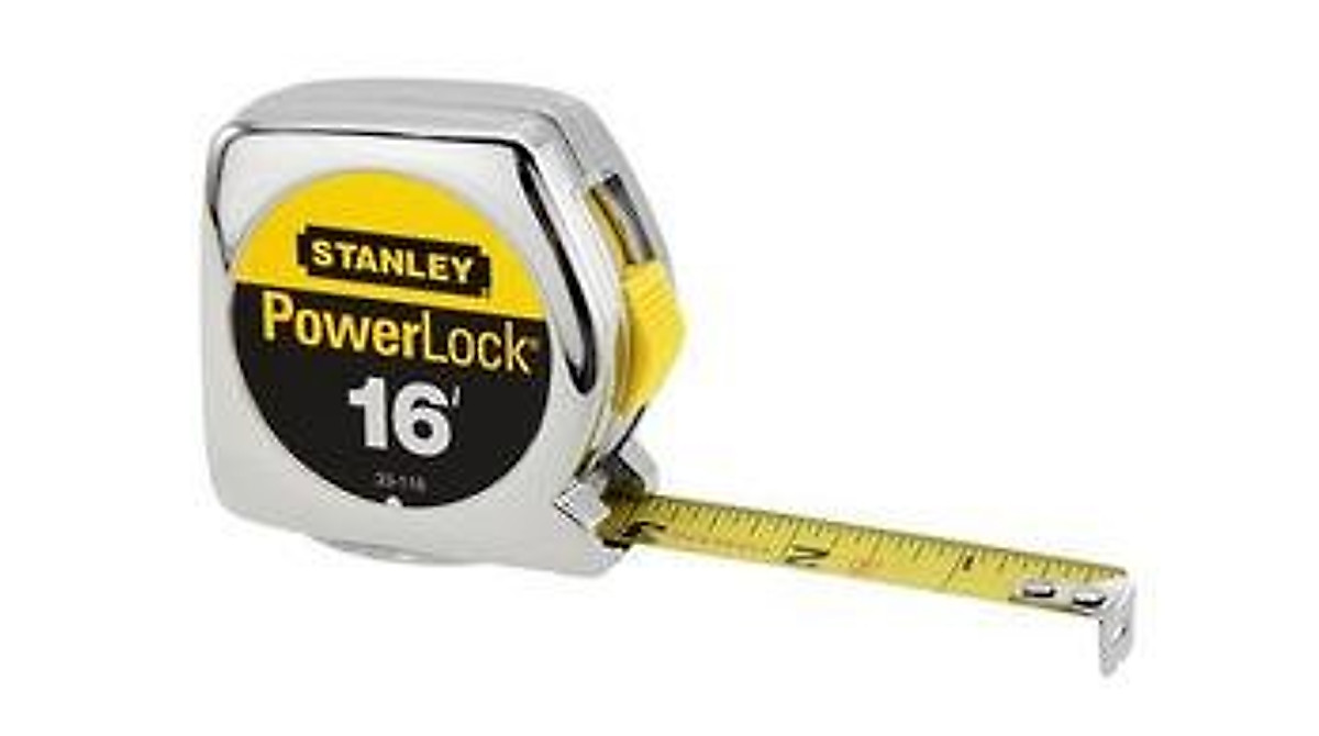 Stanley 16' PowerLock Tape Rule - Reliable Measuring Tool