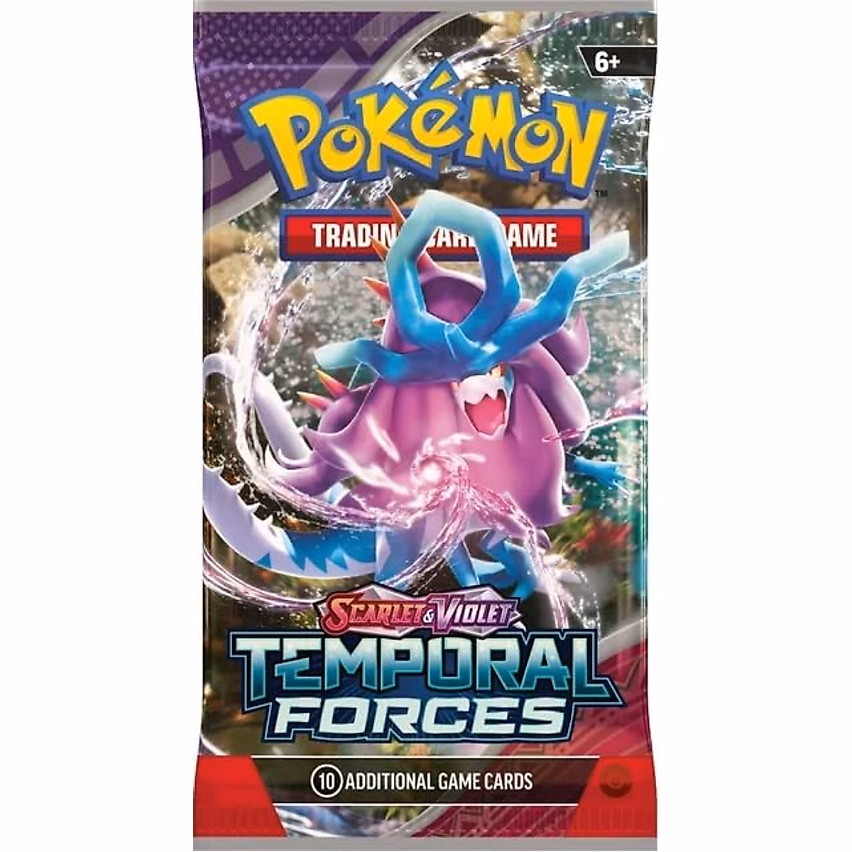 Sportsntoys Scarlet and Violet Temporal Forces New Single Booster Bundle Pack -Factory Sealed- Comes with Extra Foil Collector Card