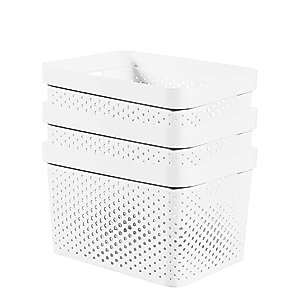 Curver Storage Basket, White, One Size (248636)