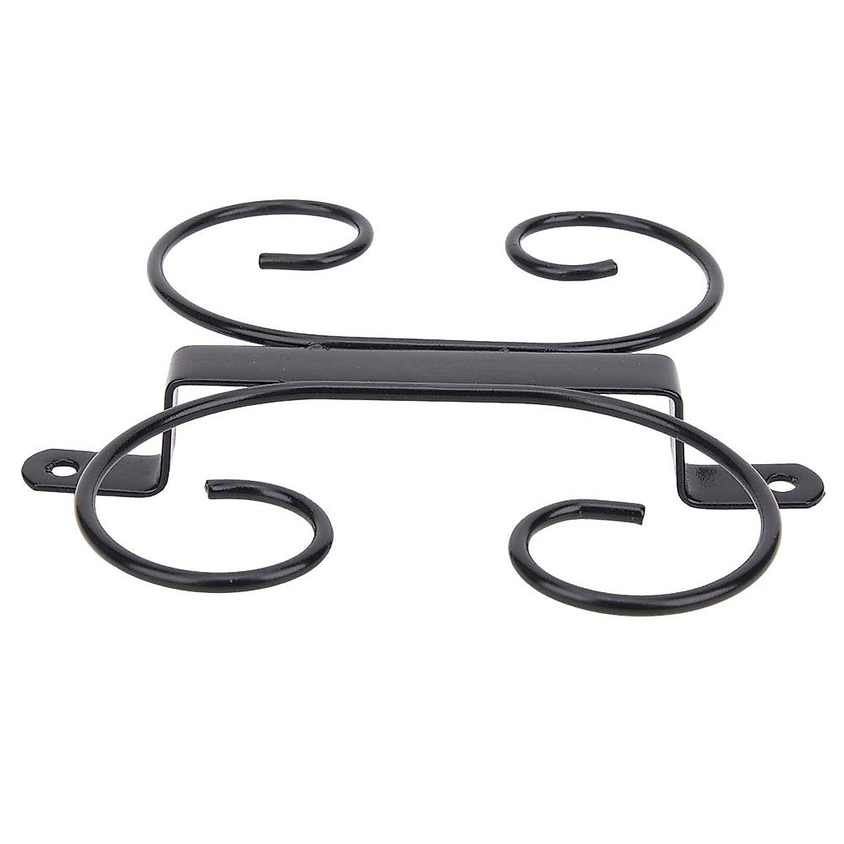 Stemware Wine Glass Rack Upside Down Holder Hanger Wall Mountable Iron Material 180x170mm/7.1x6.7in Home Kitchen Bar Decor(black)