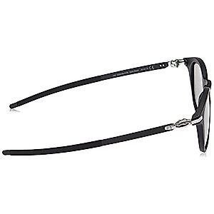 Oakley Men's OO9439 Pitchman R Round Sunglasses, Satin Black/Prizm Grey, 50 mm