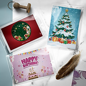 Golden State Art, Pack of 100 11 1/4 x 14 1/8 Clear Bags for 11x14 Mat Matting