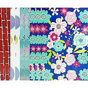 Birthday Wrapping Paper Sets - Happy Birthday Gift Wrapping Paper for Kids, Boys, Girls, Adults, Includes 4 Styles Mixed Gift Wrap Papers, for Gifts Box Wrapping Paper Roll | 20 x 29inch