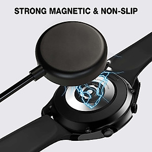 Galaxy Watch 6 Charger Compatible with Samsung Galaxy Watch 6/6 Classic/5/4/3/Active, USB C Charging Cable for Galaxy S23/S22/S21/S20/S10/Note 20/10/9/Buds, 2 in 1 4FT Wireless Charger Dock Cord