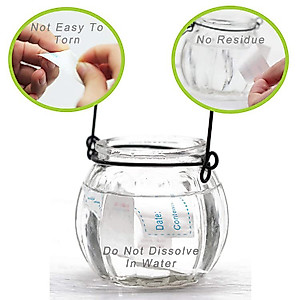 Removable Freezer Paper Waterproof Food Labels Write Stickers Data Baby Daycare reussble Bottles Plastic Pantry Storage containers Refrigerator Kitchen