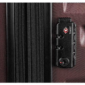 DELSEY PARIS Alexis Lightweight Luggage 3 pc Set, Expandable Spinner Double Wheel Hardshell Suitcases with TSA Lock