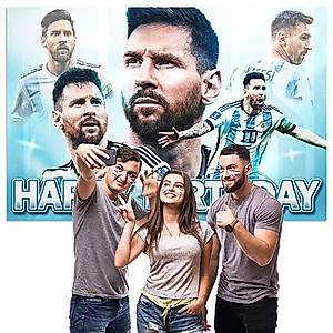 Soccer Birthday Party Decorations Football Banner Soccer Theme Birthday Party Decorations for Boys Indoor Outdoor Soccer Birthday Party Supplies, 59.1 x 39.4 inches