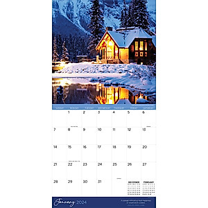 TF PUBLISHING 2024 Cottage Life Wall Calendar | Large Grids for Appointments and Scheduling | Vertical Monthly Wall Calendar 2024 | Home and Office Organization | Premium Gloss Paper | 12"x12"