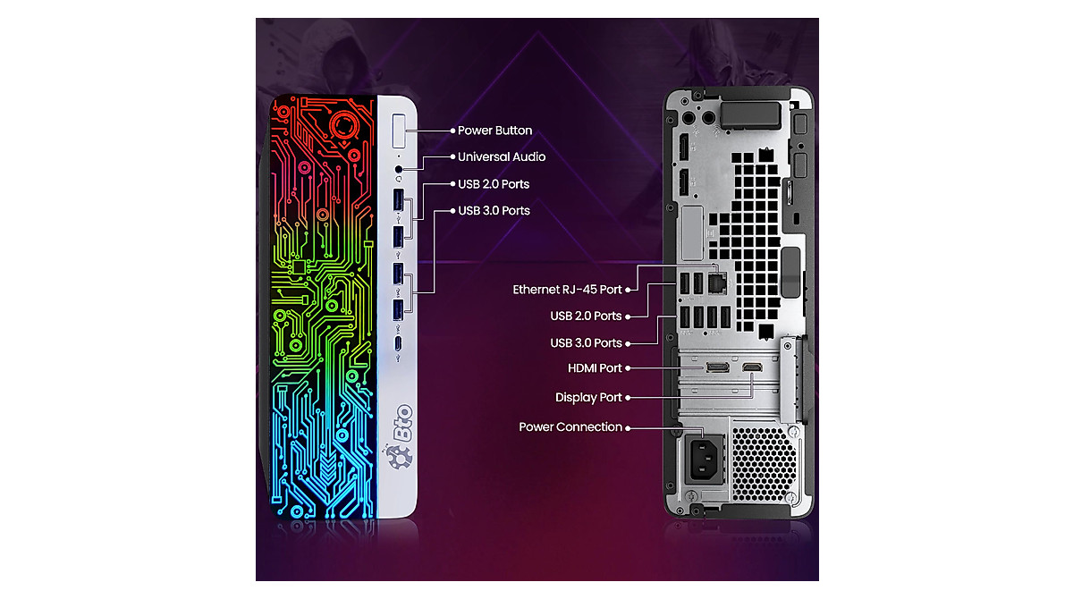 BTO RGB Gaming PC & Monitor Bundle – High Performance Gear