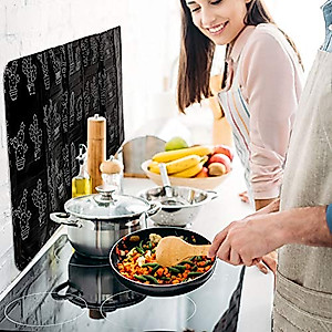 2 Pieces Anti Splatter Guard Oil Splatter Screen Board Aluminum Foil Oil Block Oil Barrier for Kitchen Restaurant Use