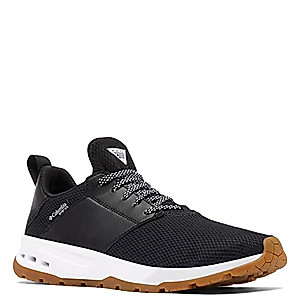 Columbia Mens Tamiami PFG Boat Shoe, Black/White, 10 US